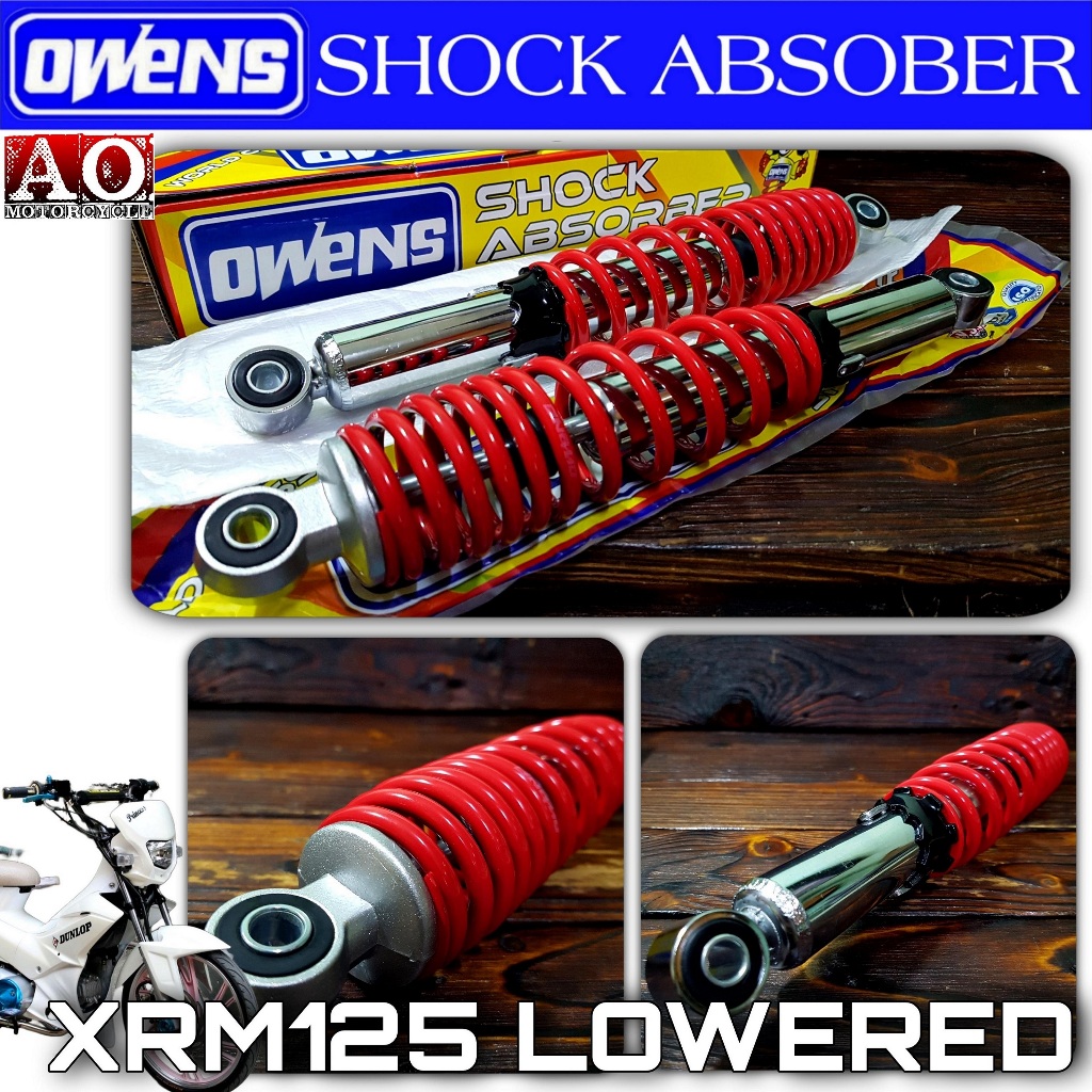 OWENS Rear Shock Absorber HONDA XRM Lowered, Dual Shock Pair 270mm (COD ...