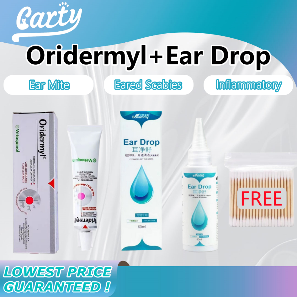 Oridermyl Vet-Recommended Pet Ear Cleaner, No More Itching, Scratching ...