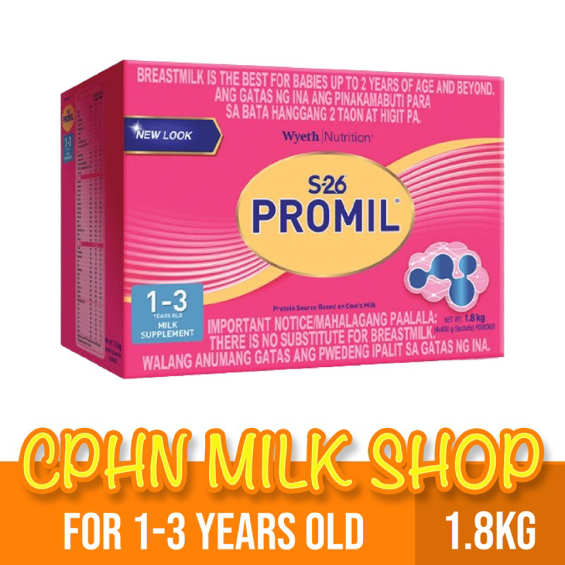 S-26® PROMIL® THREE 1.8kg for 1-3 Years Old Milk Supplement | Shopee Philippines