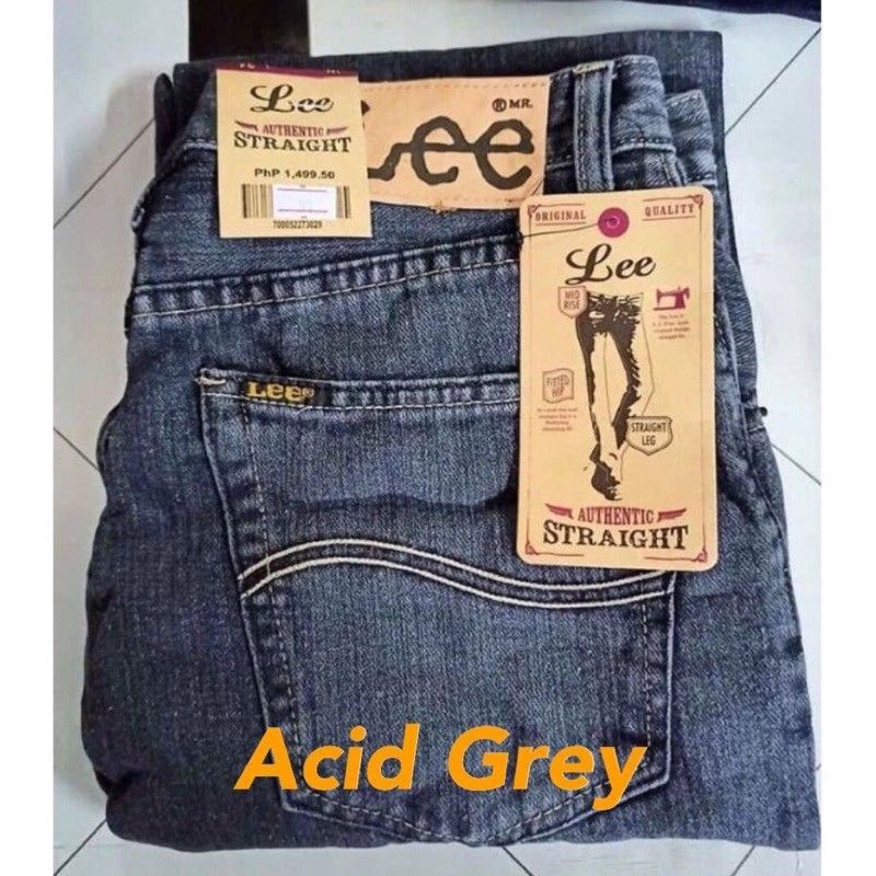 LEE PANTS STRAIT CUT DENIM JEANS FOR MEN | Shopee Philippines