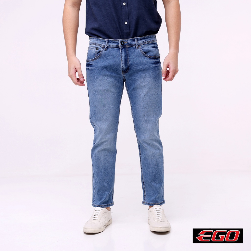 Ego Denim Long Pants Slim Tapered Fit Stretch ESB10-0218 | Shopee ...