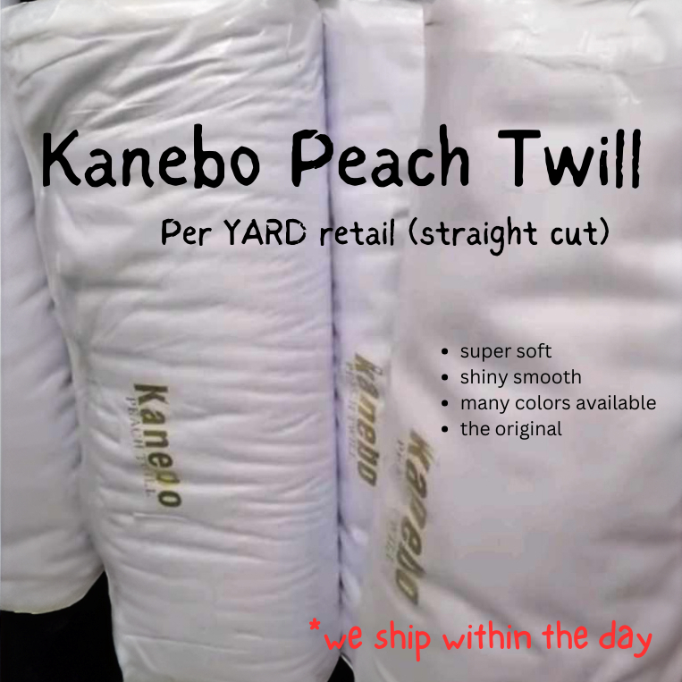 FABRIC per YARD: Kanebo Peach Twill Fabrics Cloth Sublimation Wide leg flowy trousers casual ...
