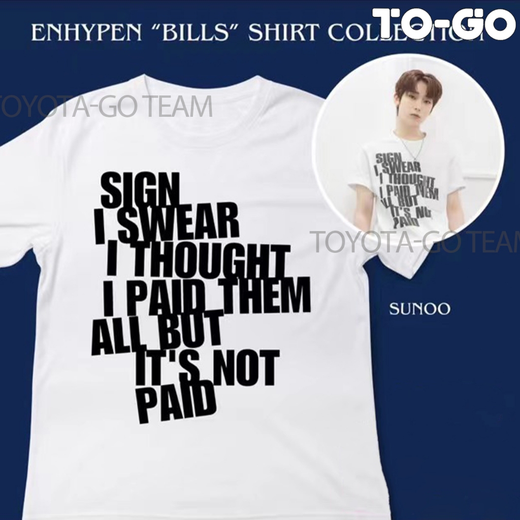 ENHY Korean Alphabet Printed Unisex Shirt Summer Men's and Women's ...