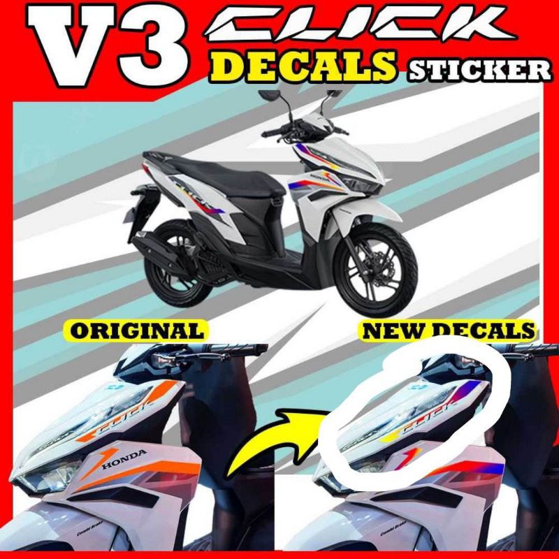 Honda click v3 decals sticker | Shopee Philippines