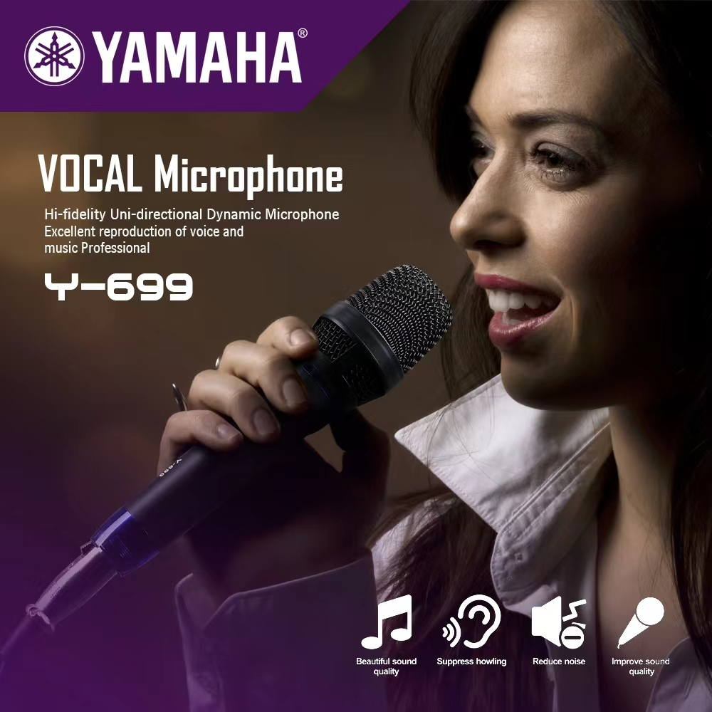 Yamaha Y-699 Microphone Karaoke Microphone Dynamic Microphone | Shopee Philippines