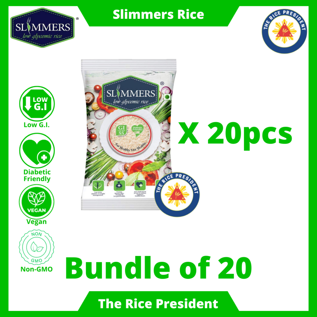 Slimmers Rice Diabetic Friendly White Rice 20KG | Shopee Philippines