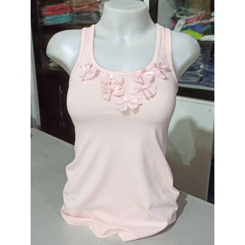 Marisa Ribbon Detailed Racerback Summer Sando | Shopee Philippines