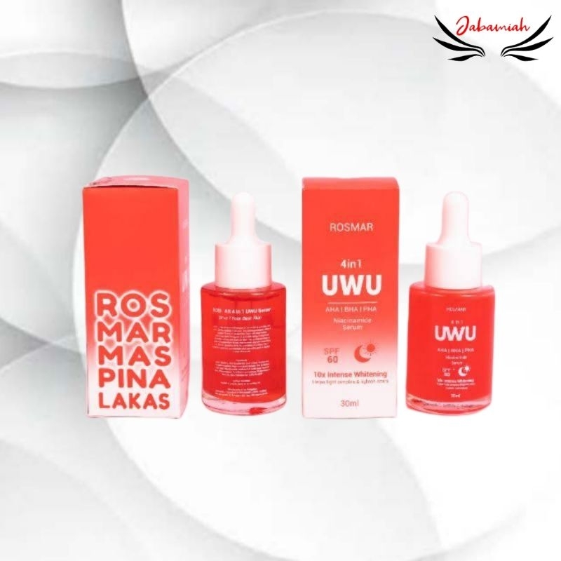 Rosmar New Packaging 4in1 Uwu Niacinamide Serum 30ml | Shopee Philippines