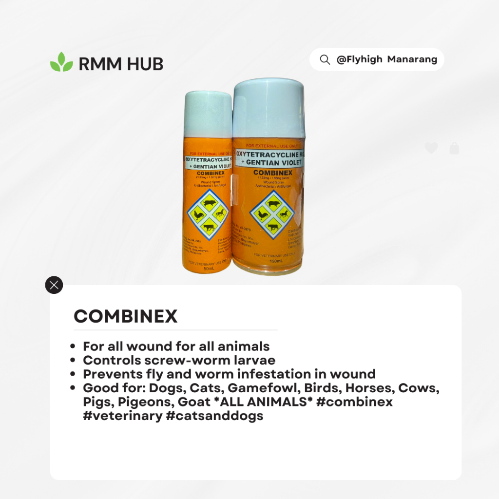 Combinex Wound Spray for DOG SHEEP CATTLE GAMEFOWL | Shopee Philippines