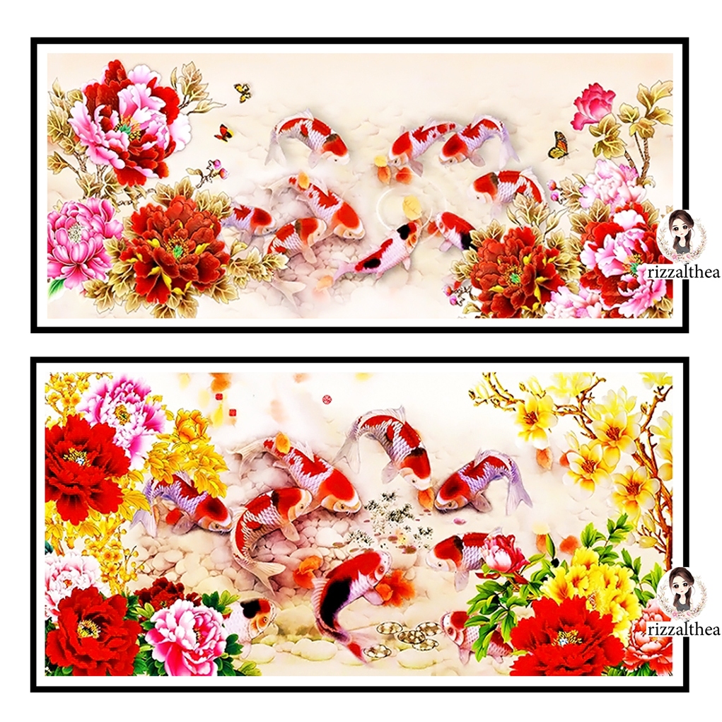 9 Lucky Koi Fish DIY Cross Stitch PATTERN/ MATERIALS NOT INCLUDED ...