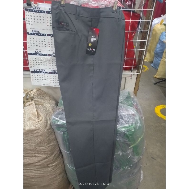 SLACKS PANTS DARK GRAY(26-44) school uniform | Shopee Philippines