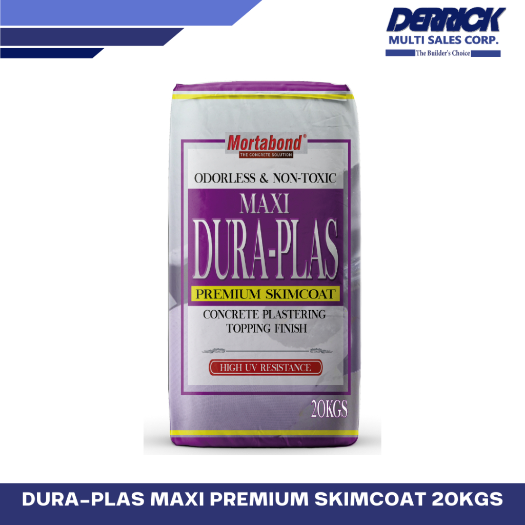 Mortabond Dura-Plas Maxi Cement Paint Putty, white, 20kg/bag | Shopee ...