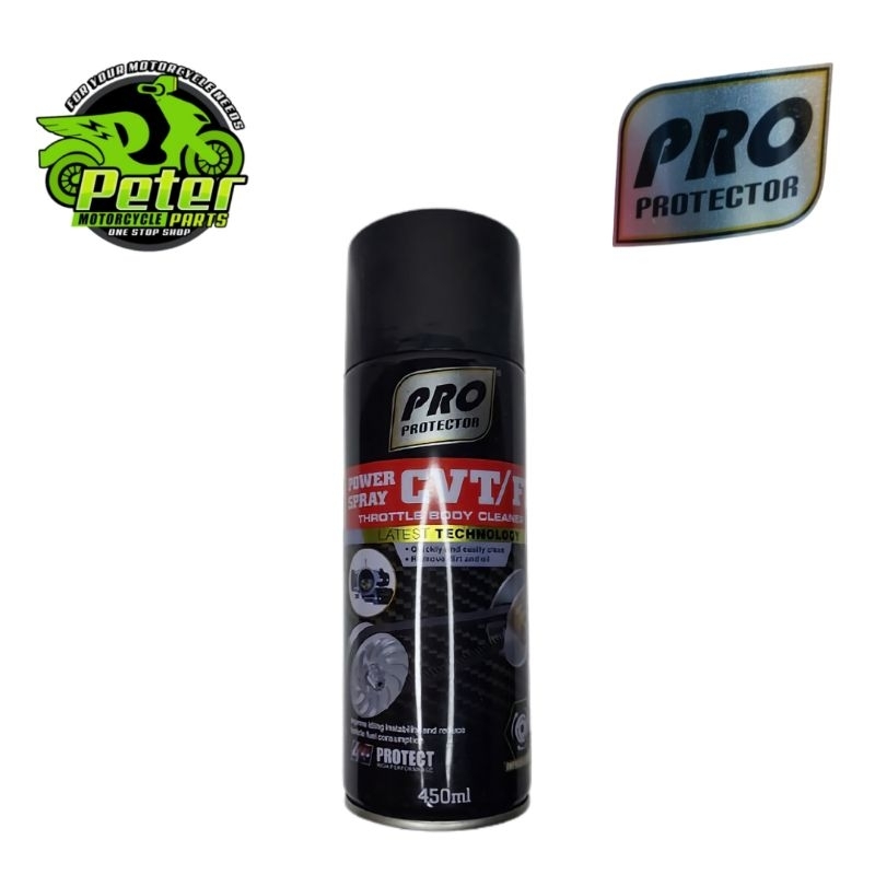 PRO PROTECTOR POWER SPRAY CVT / FI THROTTLE BODY CLEANER 450mL | Shopee ...