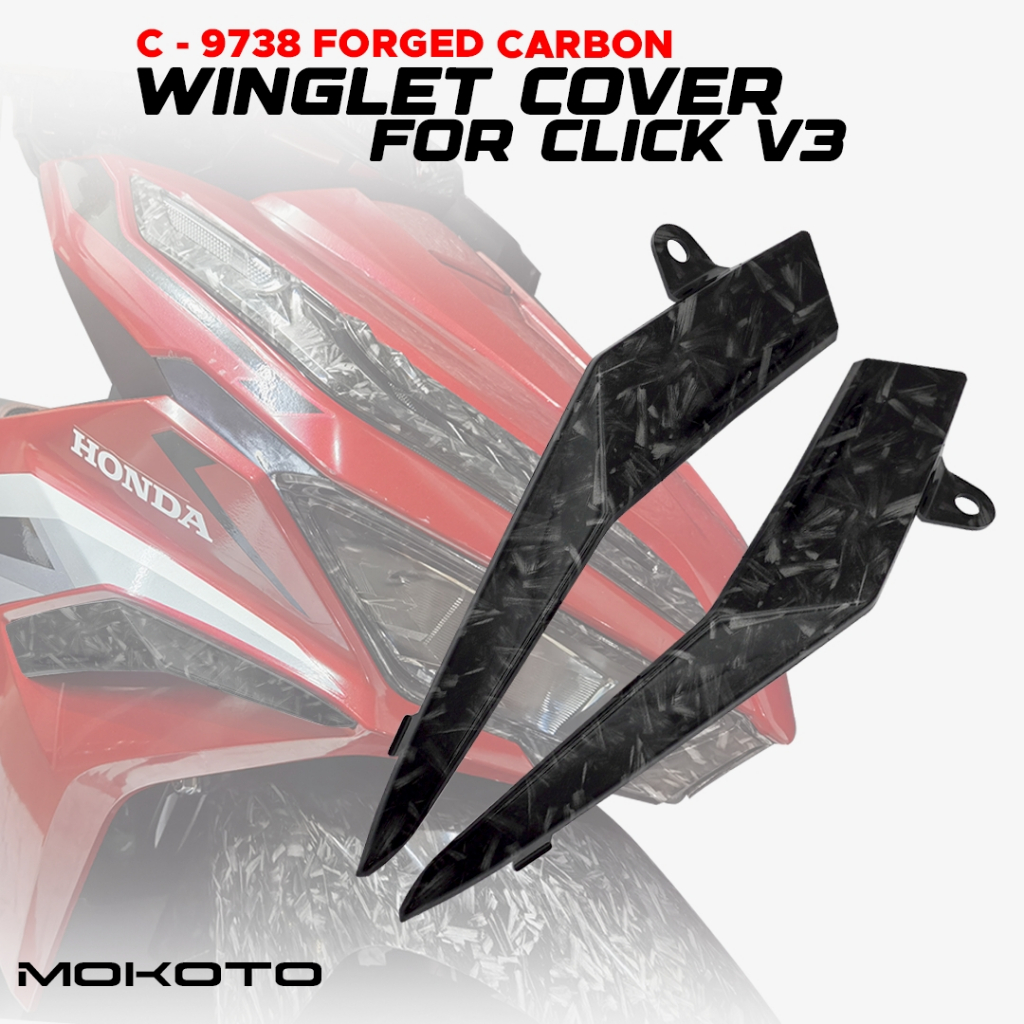 HONDA CLICK V3 FRONT SIDE GARNISH WINGLET COVER FOR HONDA CLICK V3 ...