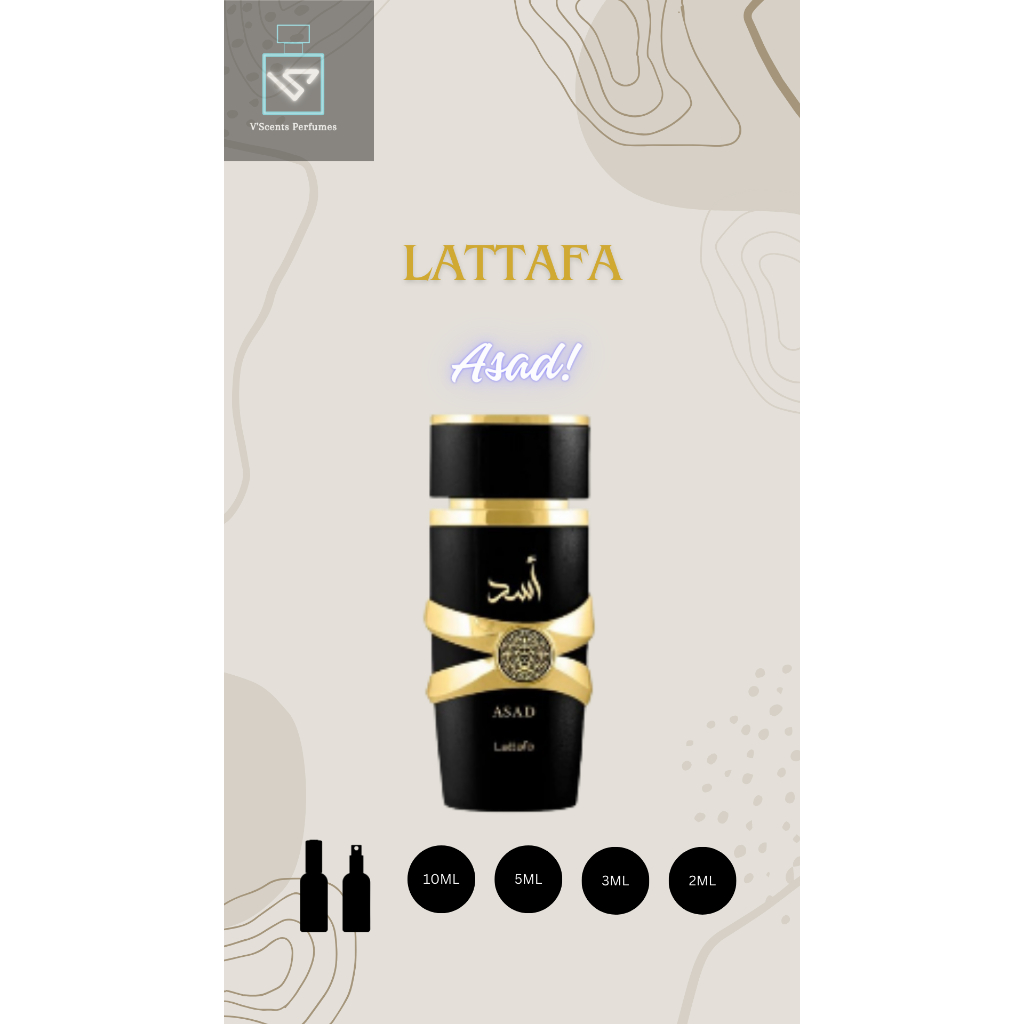 [ Lattafa ] Asad EDP Decant (Sauvage Elixir Dupe) | Shopee Philippines