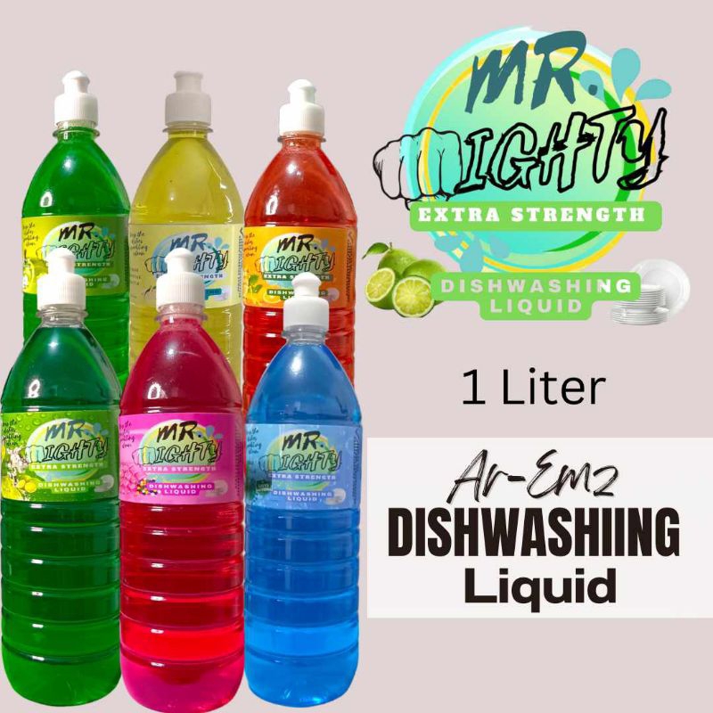 Ar-emz Mr. Mighty Dishwashing Liquid Detergents Sports Cap 1 Liter ...