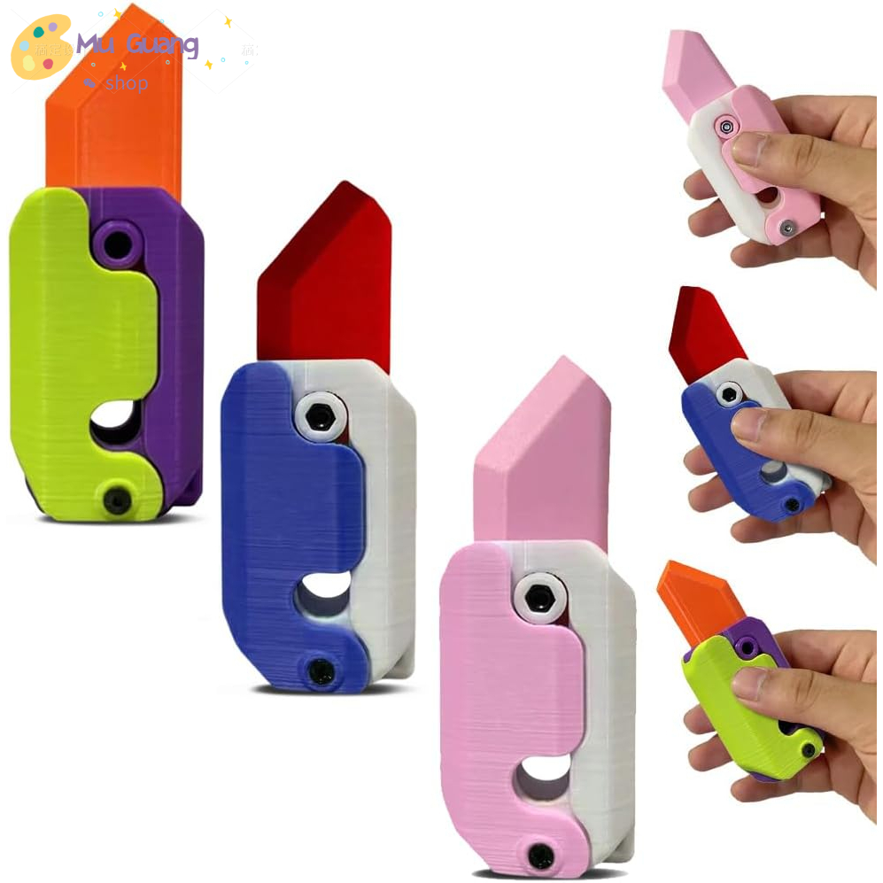 904 Gravity Carrot Knives Joke Trick Toy Retractable Knives Fidget ...