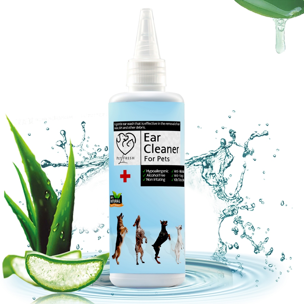 Dog Ear Cleaner - Advanced Ear Cleaning Solution (120ml Bottle ...