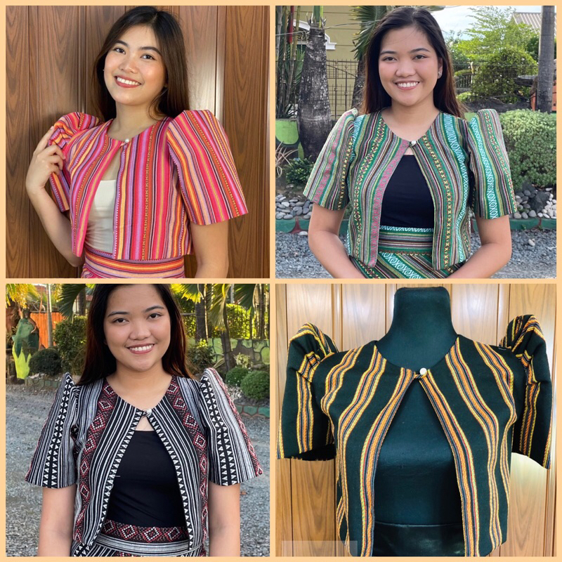 Ethnic Inabel Bolero | Shopee Philippines