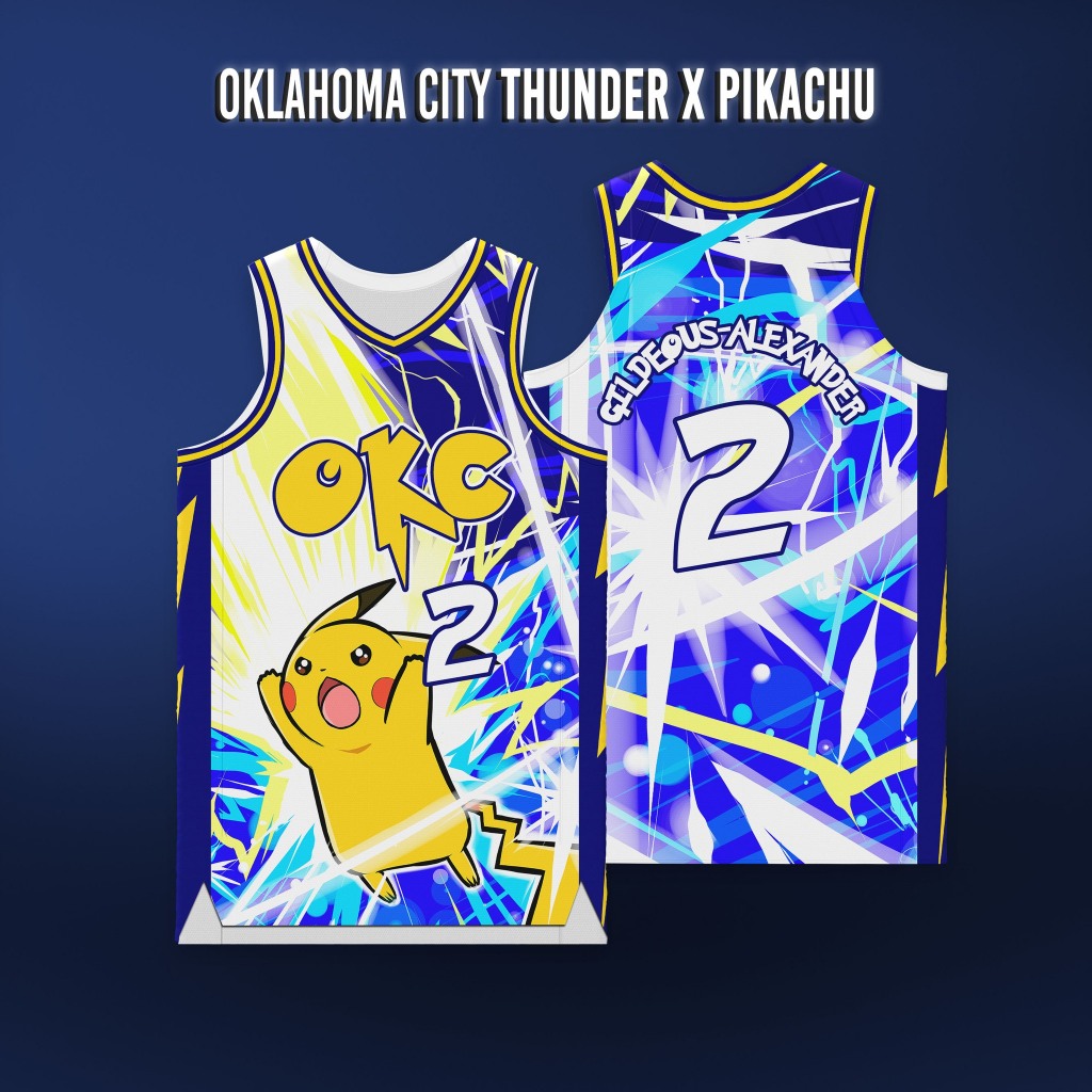2023! OKLAHOMA CITY THUNDER OKC x PIKACHU POKEMON | EMPHIRE EDITION ...