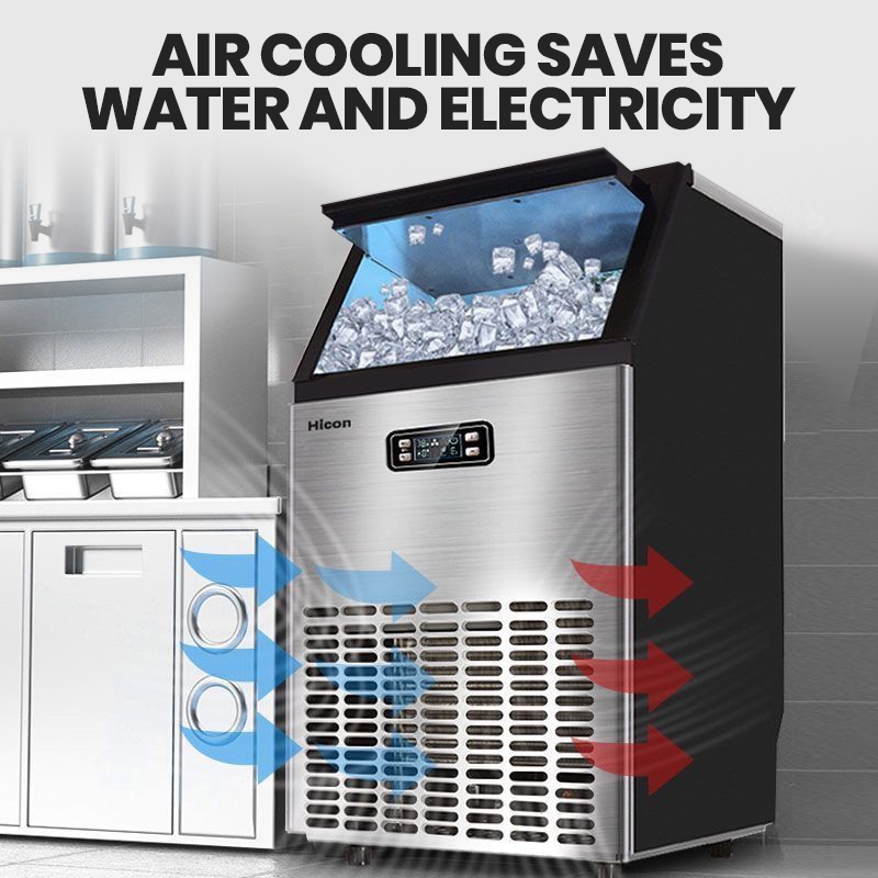 Heavy Duty Automatic Electric Ice Maker Machine 40KG/60KG/80KG | Shopee ...