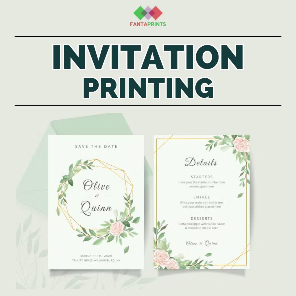 Invitation Card Printing (GLOSSY) | Shopee Philippines