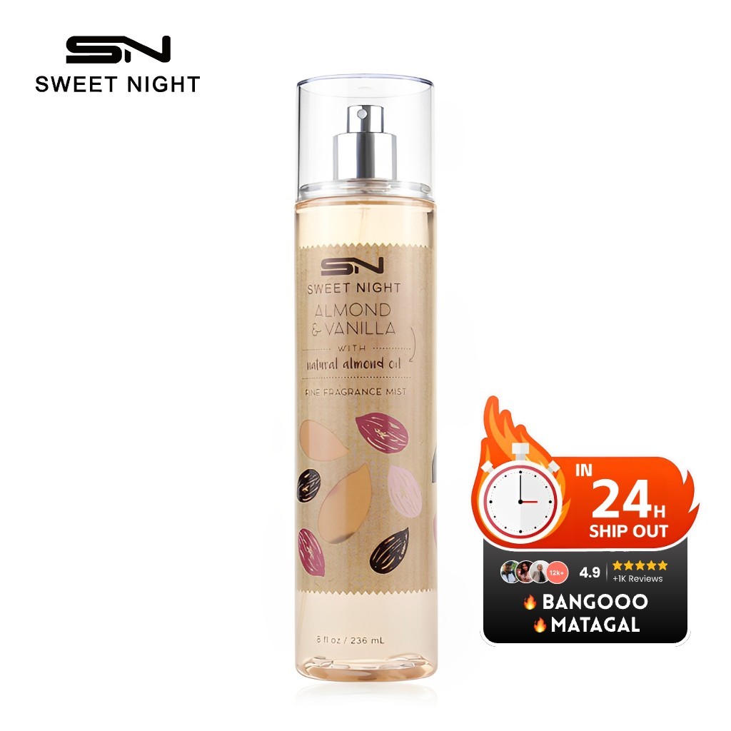 Sweet Night Perfume Long Lasting Fragrance 236ML Almond Vanilla ...