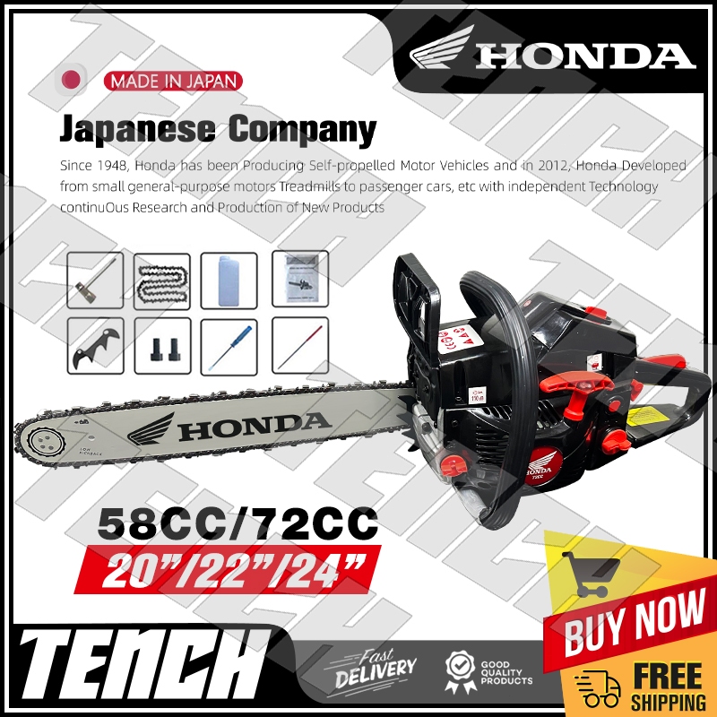 Chainsaw gasoline saw 20/22/24 inches 72cc 9.9KW Portable high Power ...