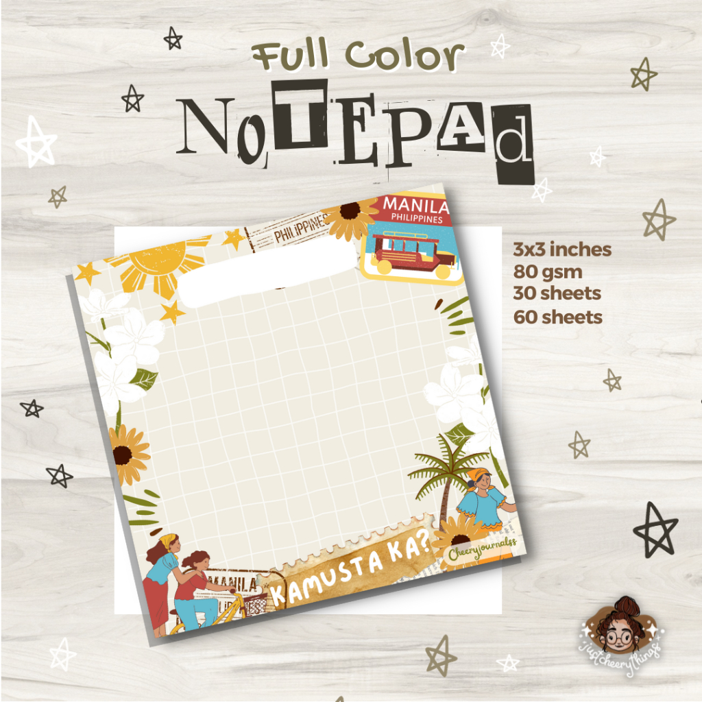 Kamusta Ka? PH Full Color Design Notepad 3.2" 25 / 50 sheets Notepad ...