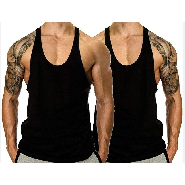 Plain Racerback Men Tank Top Bodybuilding Gym Outfit Fitness ( Oversize ...