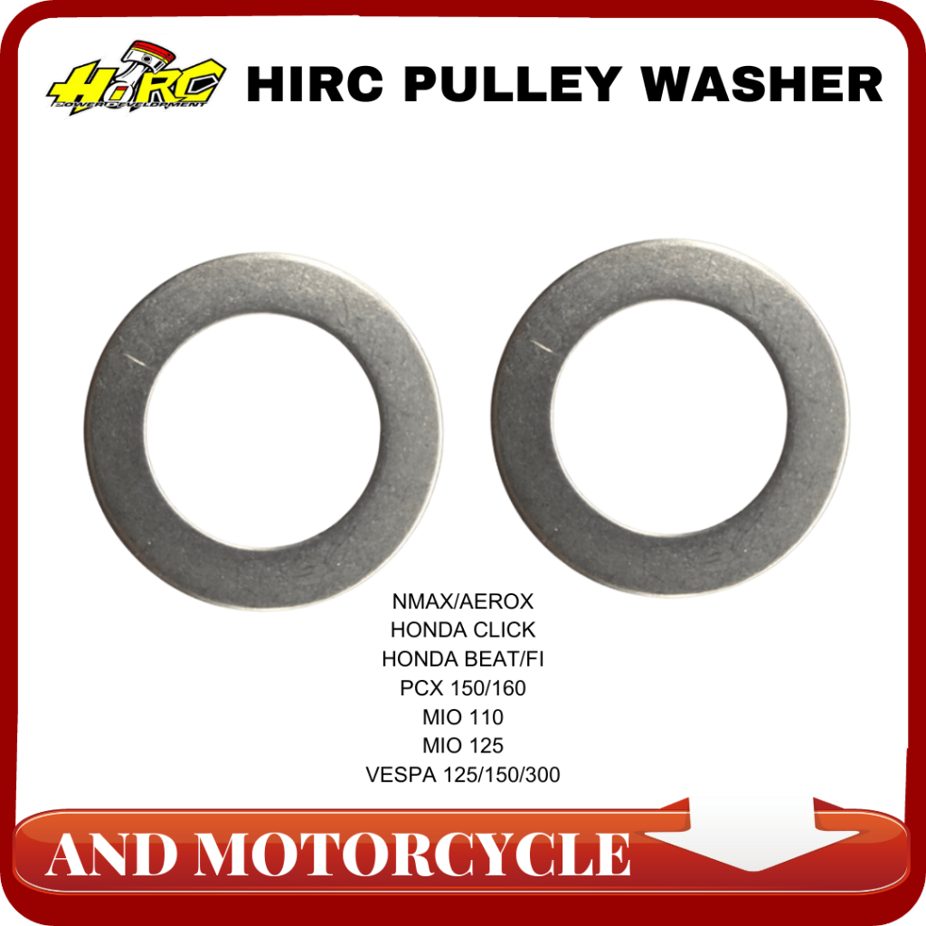 AND MOTORCYCLE HIRC PULLEY WASHER 1MM NMAX/AEROX/CLICK/MIO/PCX | Shopee ...