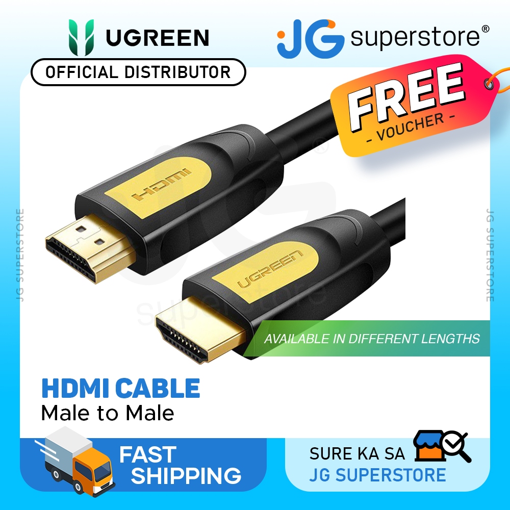 UGREEN 1080p HDMI Round Video Cable, Ethernet for PC, Laptop, TV etc ...