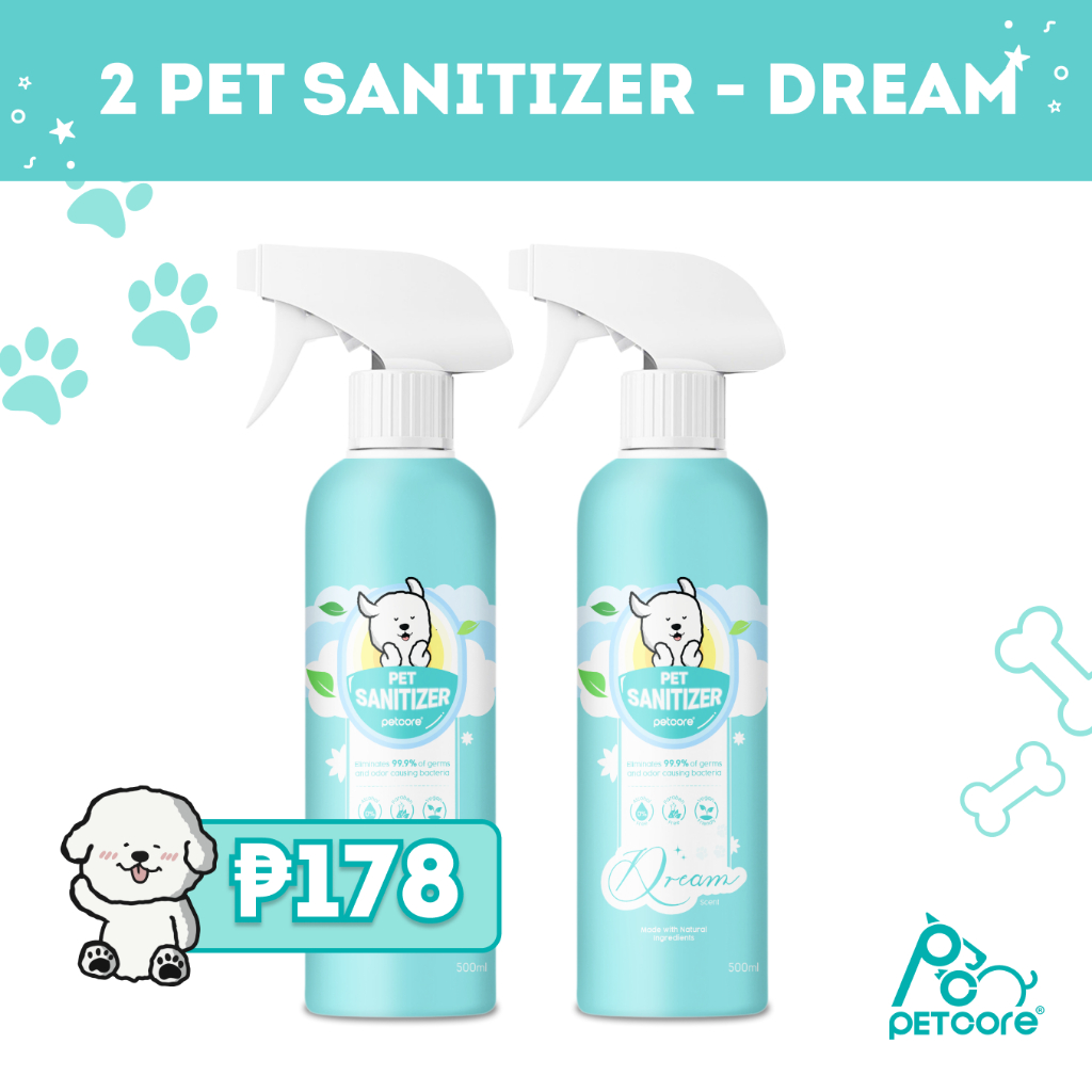 Petcore All Natural Pet Deodorizer Spray Dog Cat Deodorant Eliminate ...