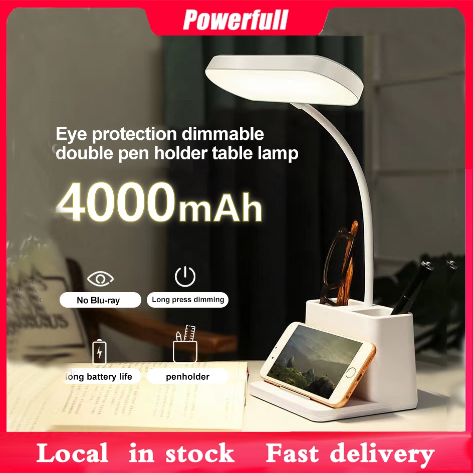 Multifunction Study Lamp LED Table Lamp USB Rechargeable Desk Lamp ...