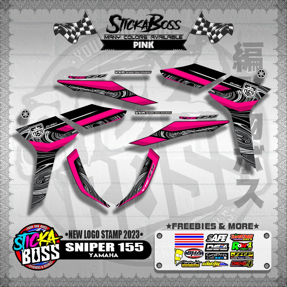 SNIPER 155 DECALS ( NEW LOGO STAMP 2023 )【WITH FREEBIES】 | Shopee ...
