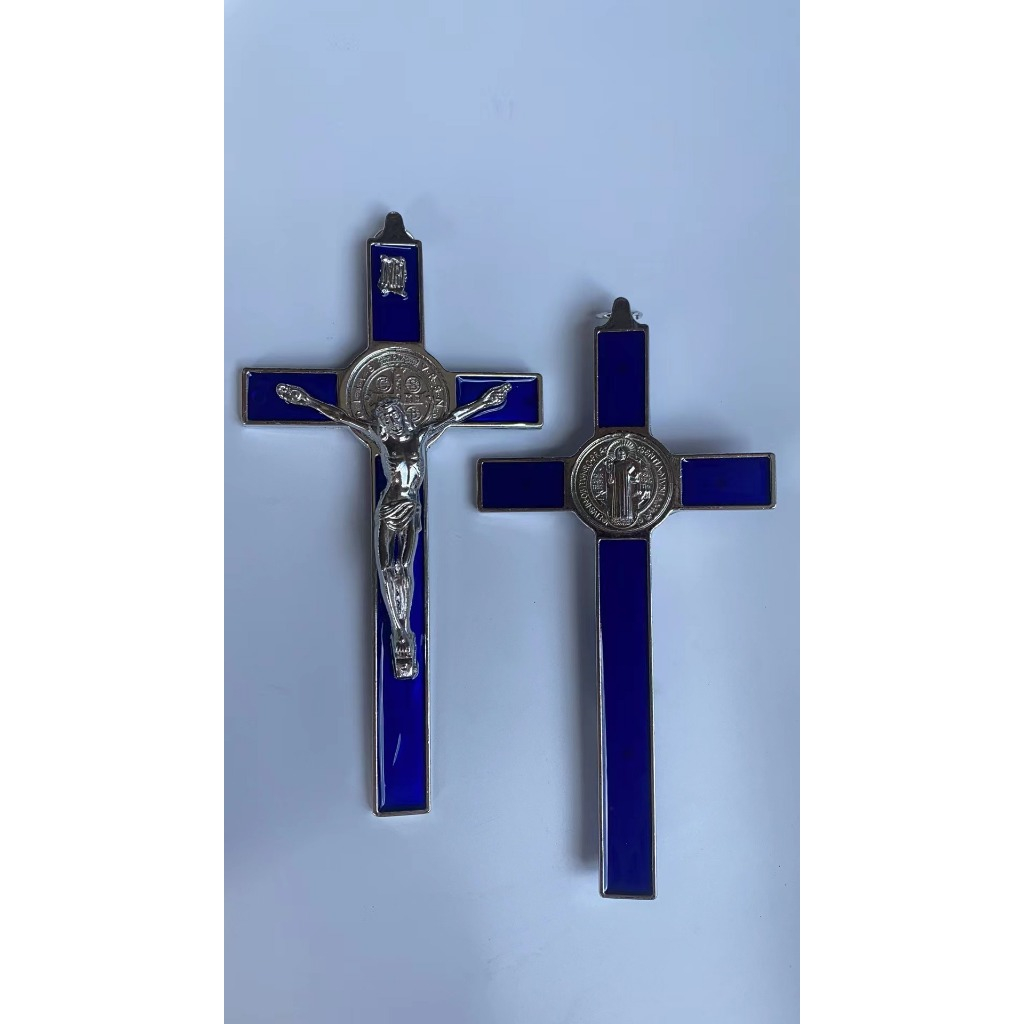 WonderfulHouse Catholic Cross Crucifix Saint Wall Cross Jesus Christ ...