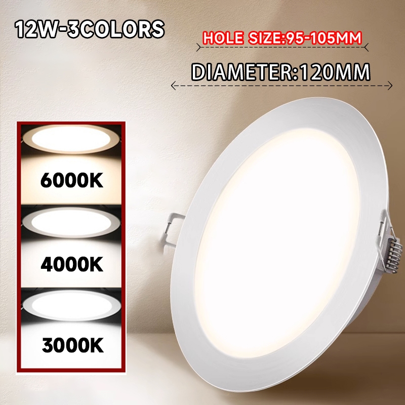 Eone Home Ultra Thin Pin Light Led Ceiling Light Tri Color Recessed ...