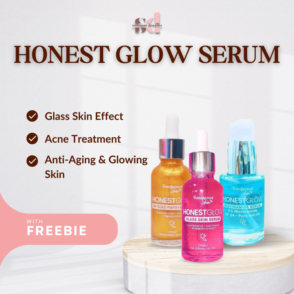 TRANSFORMED SKIN Honest Glow Serum | 24k Gold | Glass Skin ...