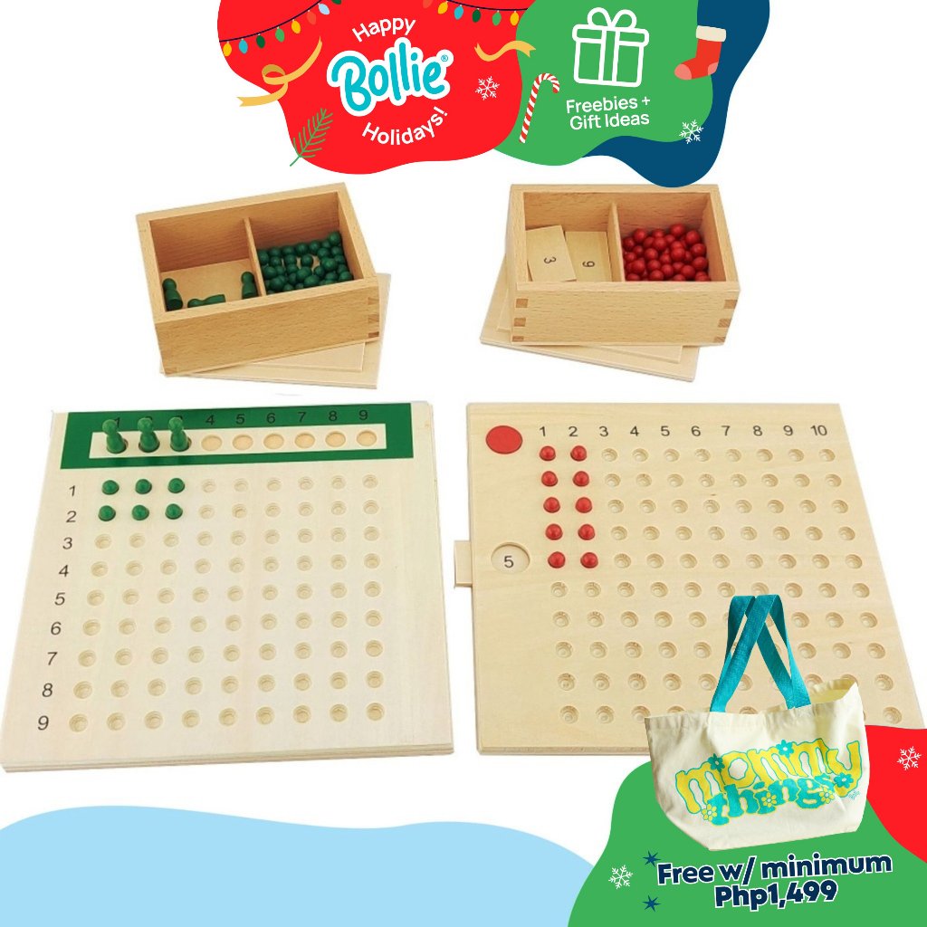 Bollie Baby Montessori Multiplication and Division Math Beads Board ...