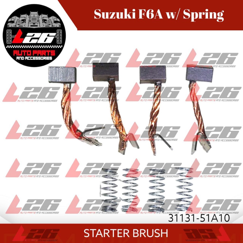 4PCS/SET Suzuki Multicab F6A Scrum Starter Carbon Brush with Spring ...