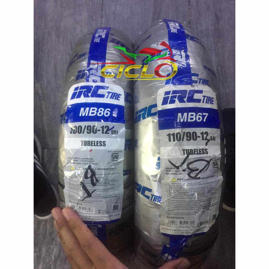IRC MB 100/90 110/90 12 for Mio GRAVIS, Honda ZOOMER Tire from IRC Indonesia | Shopee Philippines