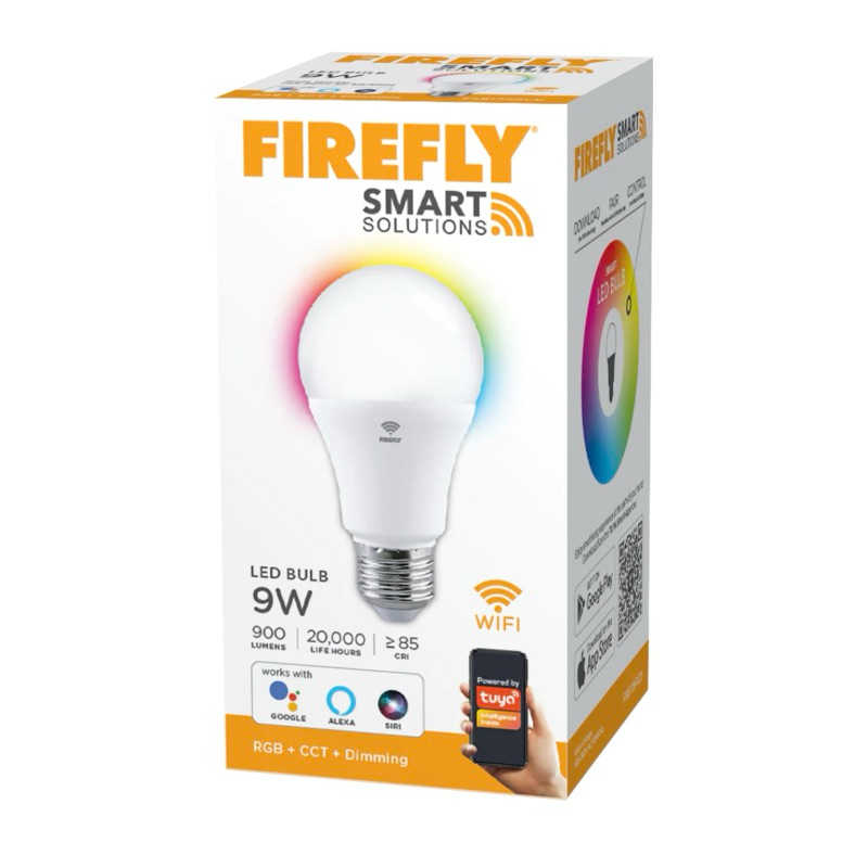 Firefly Smart Solutions LED Bulb 9W RGB + CCT + DIMMING FSB109RCD ...