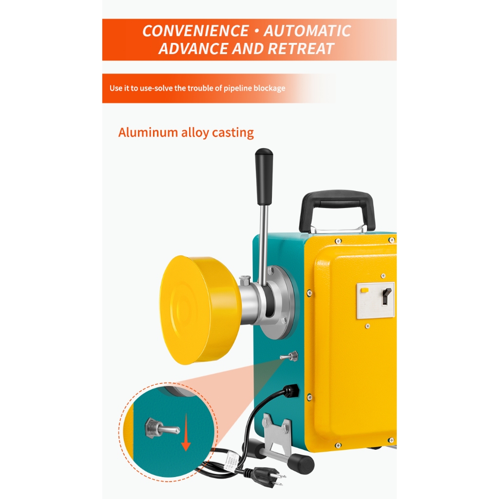 GQ-180 drainage pipe declogger sewer declogger drain snake clog remover ...