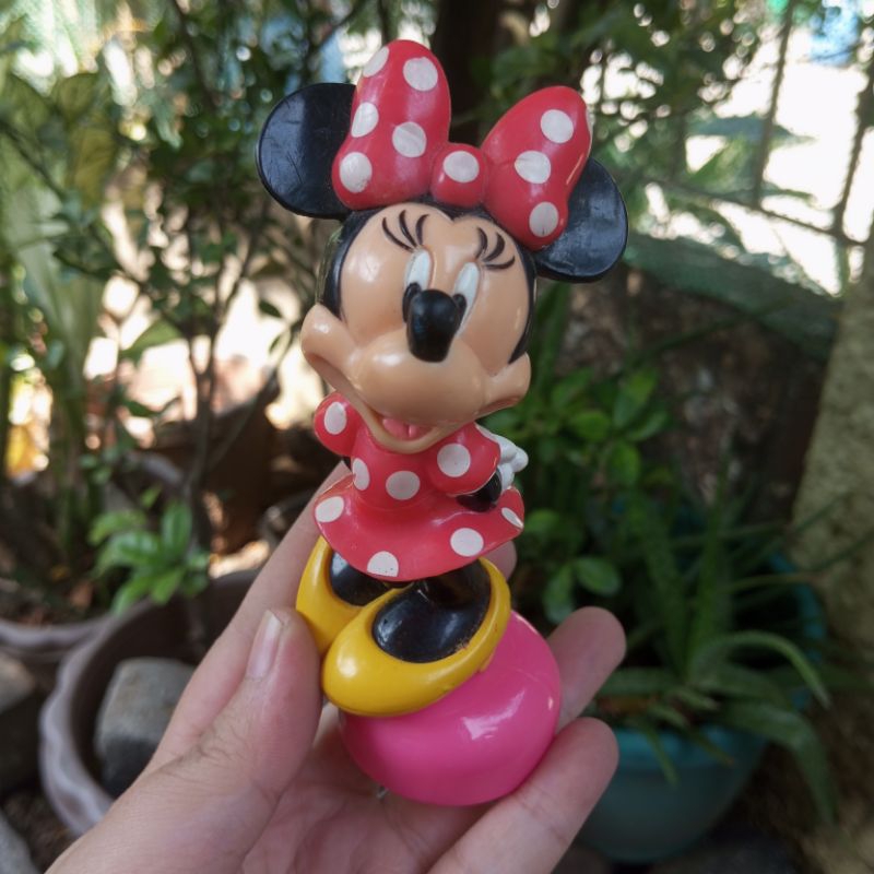DISNEY Vintage Minnie Mouse Hard Rubber Plastic Figure | Shopee Philippines