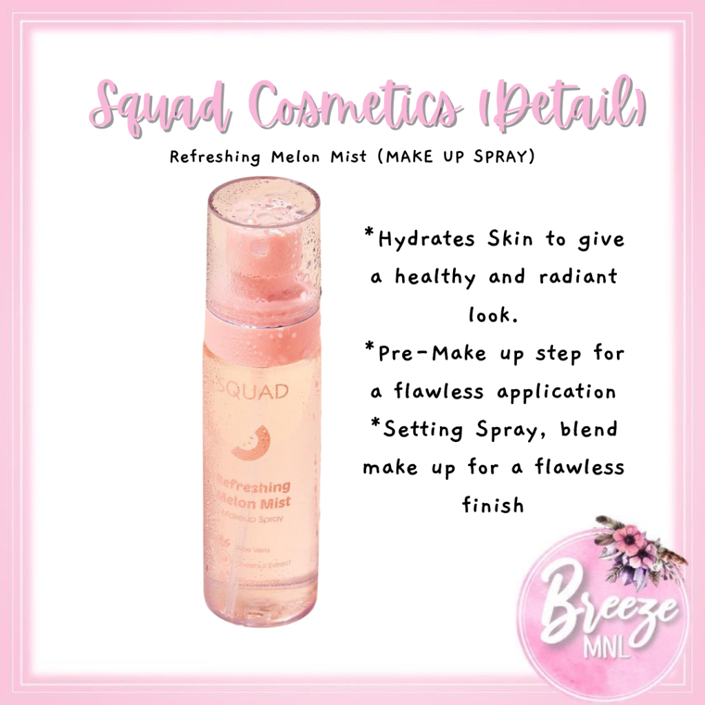 Detail Squad Refreshing Melon Mist Make Up Spray 85ml x Breezemnl ...