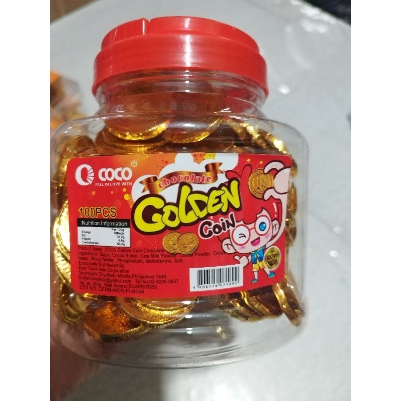 Coco Golden Coin 100 pcs | Shopee Philippines