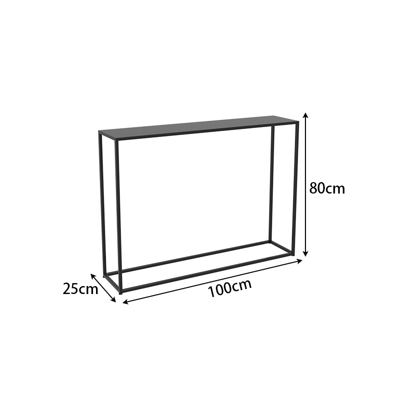 Nordic Console Table Porch Shelf Metal Display Table 2 Layer Sofa Entry ...
