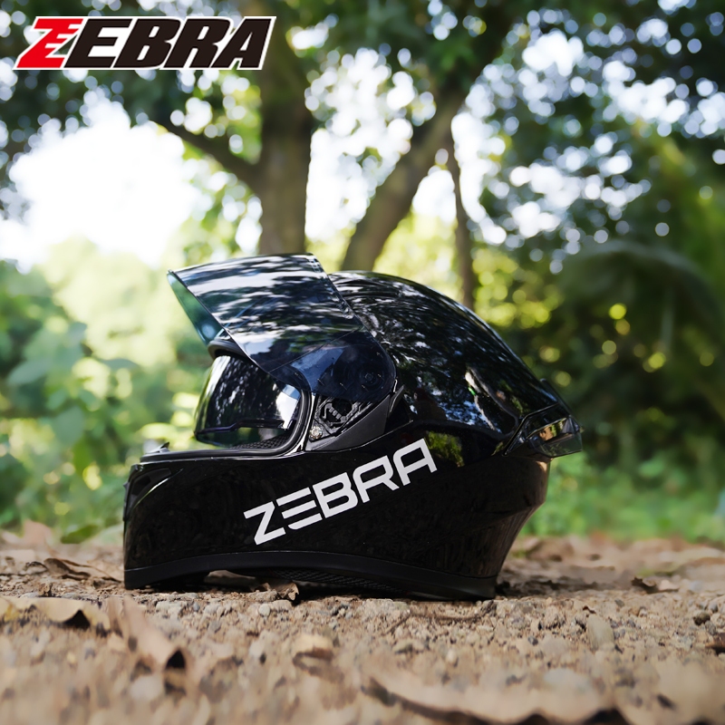 Zebra FF801 Helmet Full Face Dual Visor for Motorcycle With icc ...