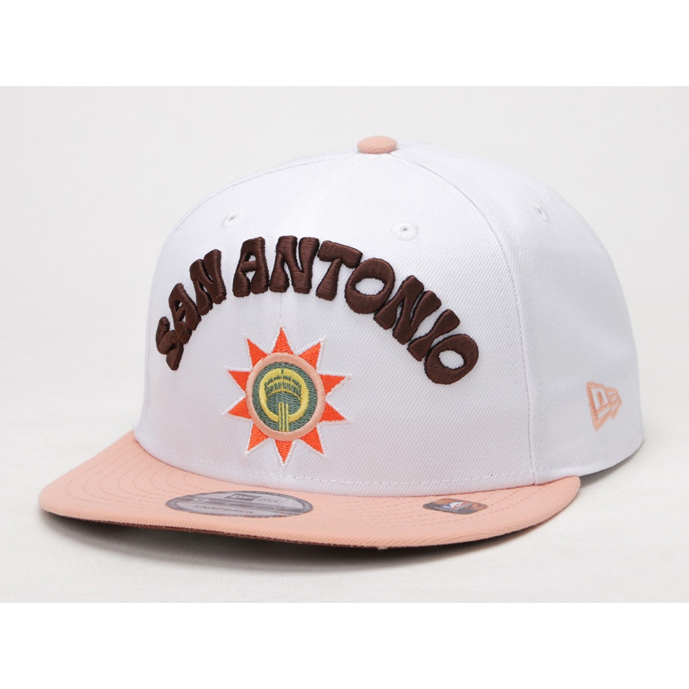 San Antonio Spurs NBA City Series Peach White 9FIFTY Snapback Cap ...
