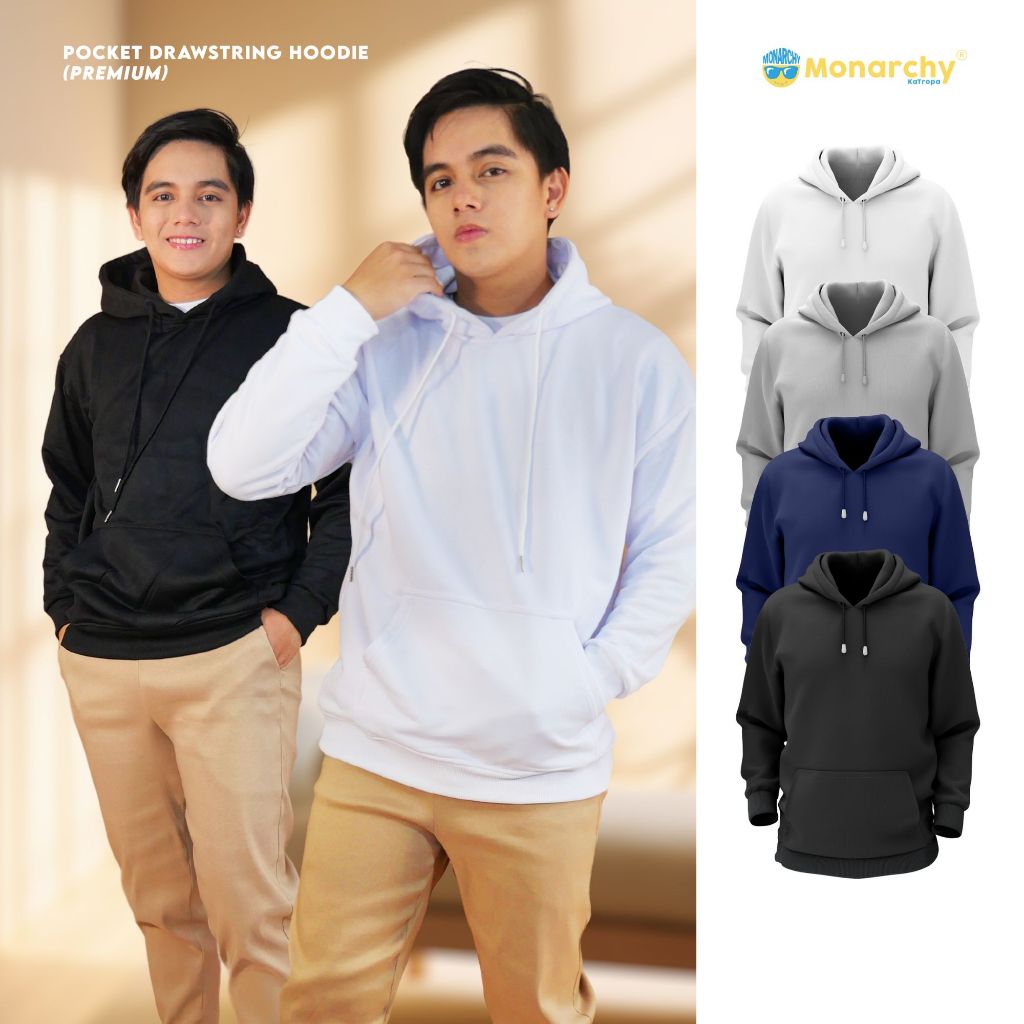 Monarchy Official Pocket Drawstring Hoodie (PREMIUM) for Men and Women ...